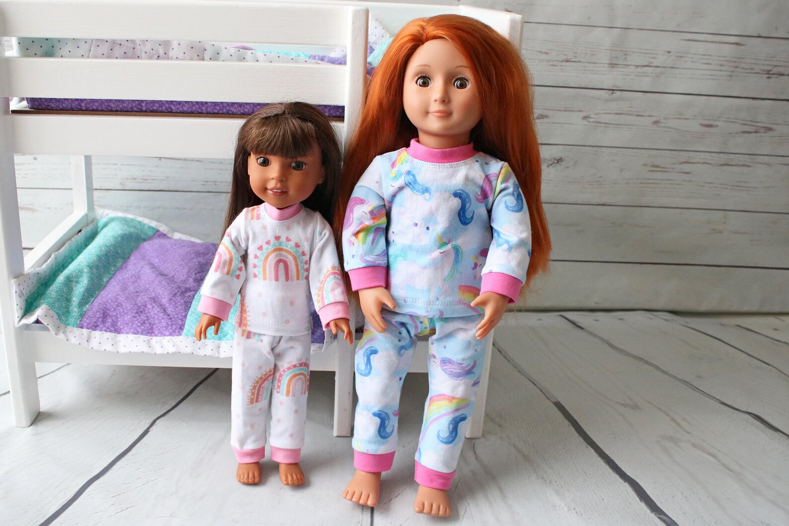 Doll Pajamas Doll Pjs 18 Inch Doll Pajamas Doll Pajama Set - Etsy