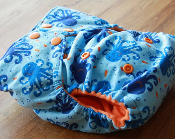I See London Octopus Toss One-size Pocket Diaper With Hidden - Etsy