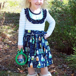 Girl's Chemistry Dress, School Dress, STEM Dress, Science Dress, Girl's ...