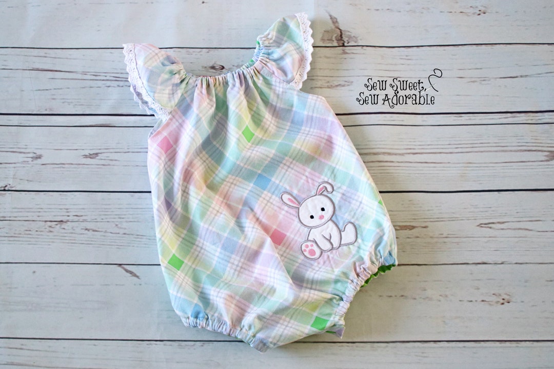 Easter Baby Bubble Romper, Bubble Romper, Girl's Romper, Bunny Romper ...