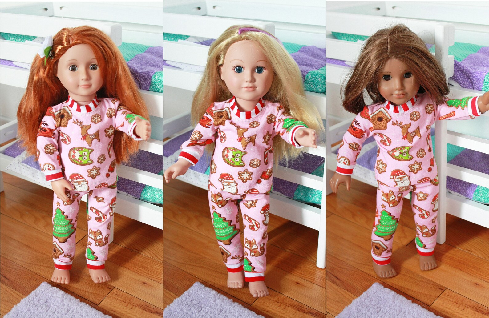 Dolly & Me Matching Pajamas, Matching Doll Pjs, Girl's Pajamas, Child ...