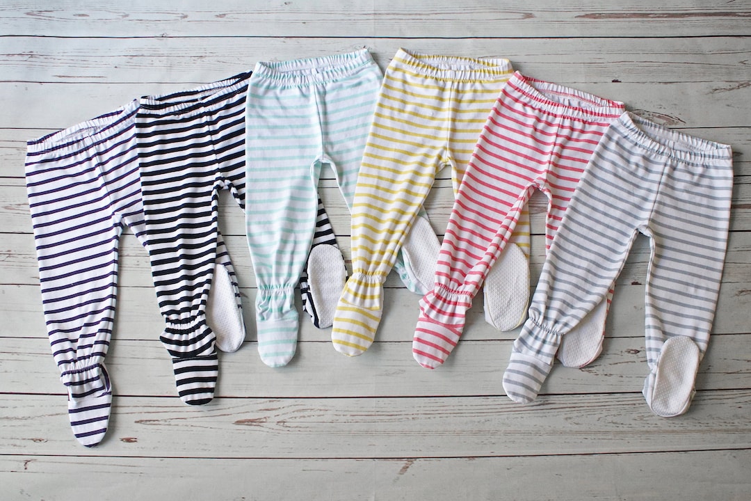 Footie Pajama Pants, CUSTOM, Pajamas With Feet, Pjs With Feet, Pants ...