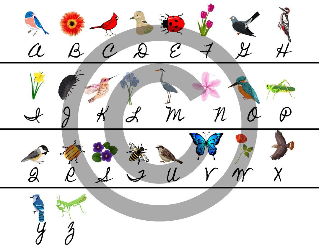 True Sight Words Spring Theme Secret Code (cursive) - Etsy