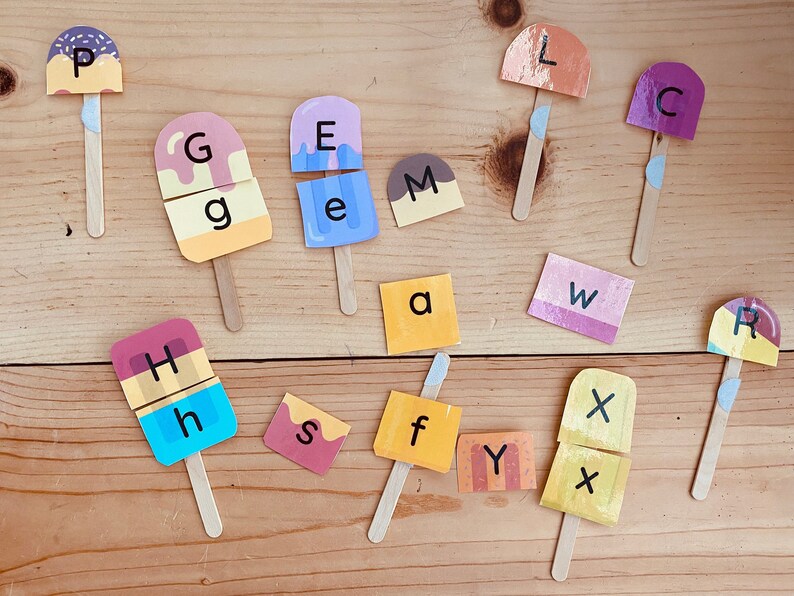 Uppercase and Lowercase Alphabet Matching - Etsy