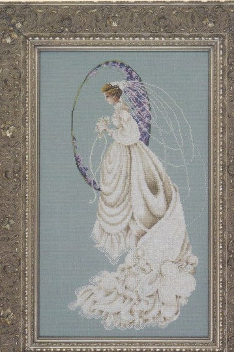 Cross Stitch Pattern. Lavender and Lace. Spring Bride - Etsy