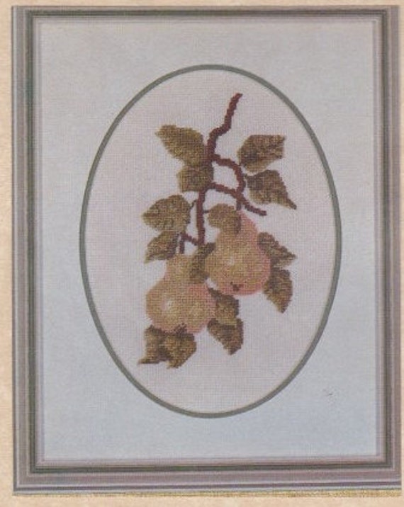 Helen Burgess Counted Thread Design. Pears Pattern. HB4095. | Etsy