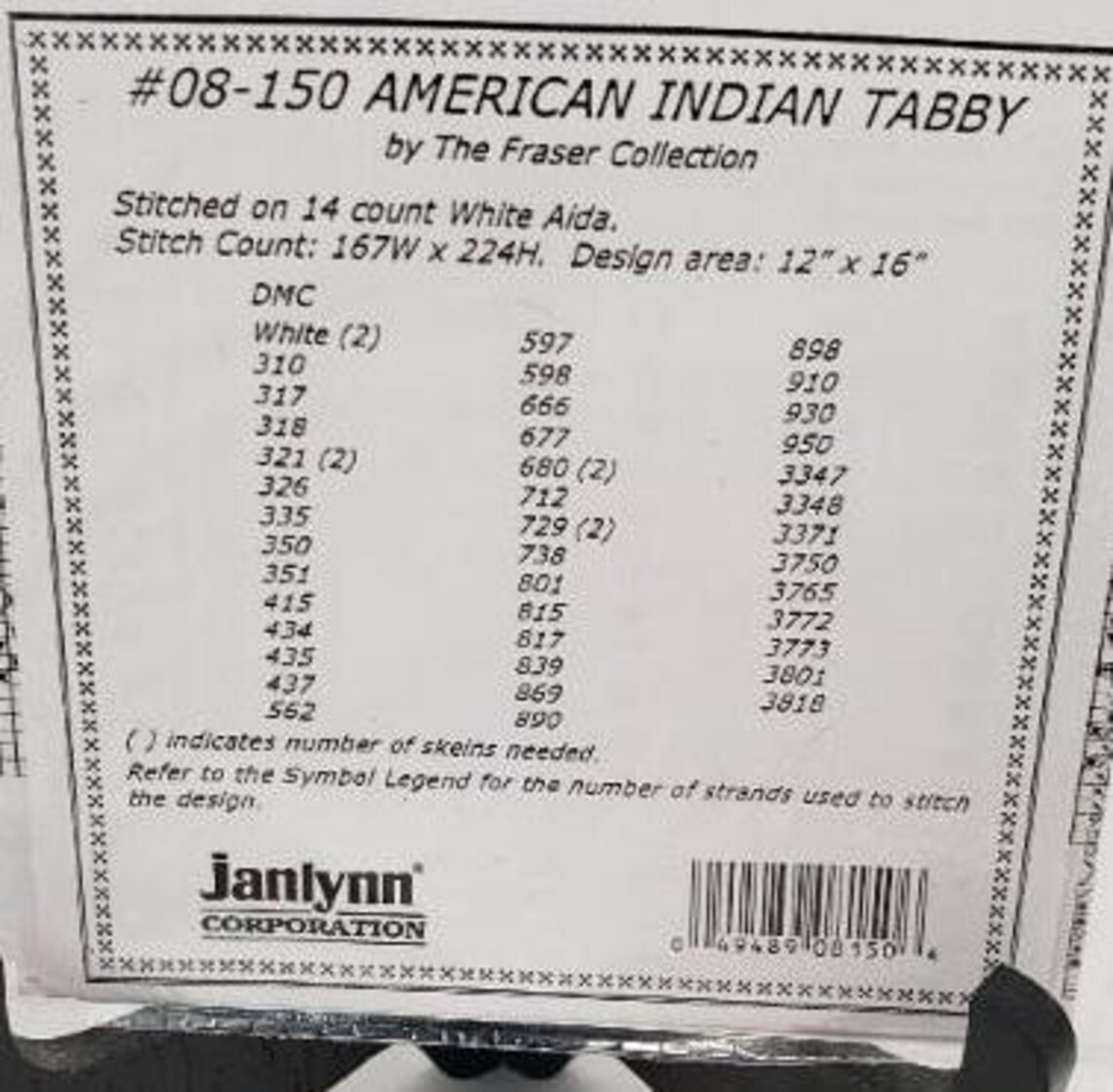 Counted Cross Stitch Pattern. American Indian Tabby. 20943. - Etsy