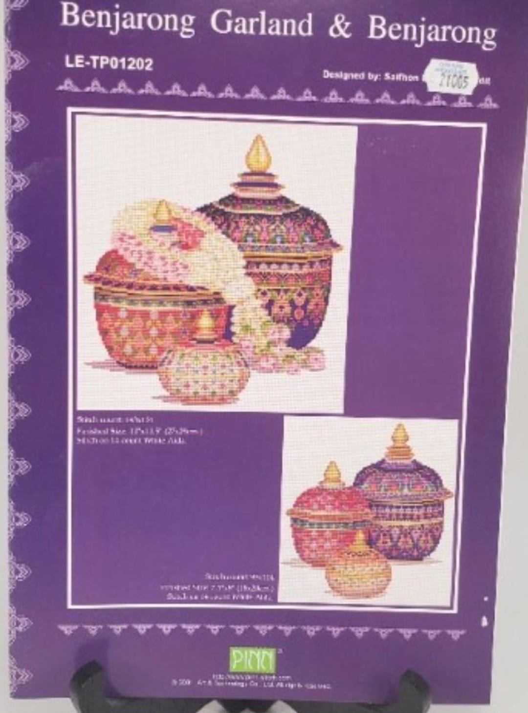 PINN Collection Cross Stitch Pattern. Benjarong Garland & Benjarong ...
