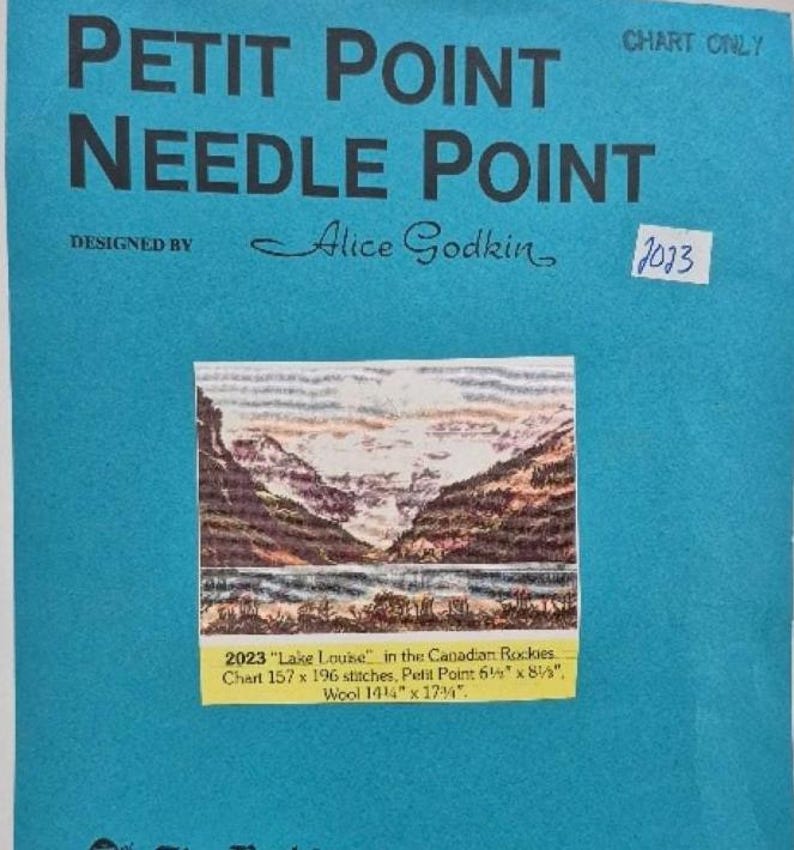 Petit Point, Cross Stitch Pattern. "lake Louise" 2023. - Etsy