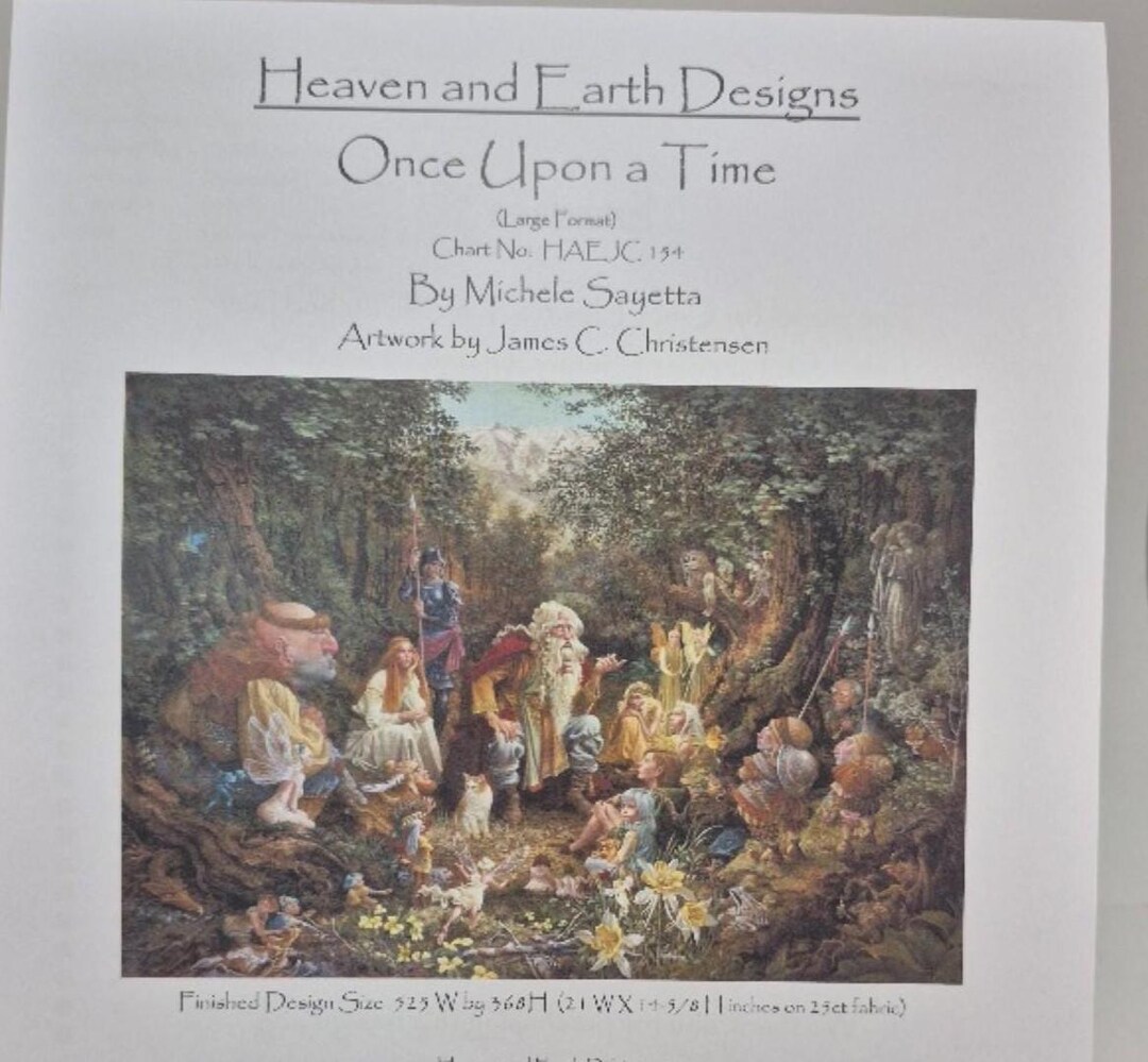 Cross Stitch Patterns. " Once Upon a Time ". H&E 154. by Heaven and ...