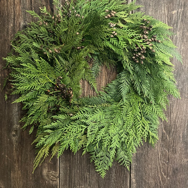 Cedar Wreath - Etsy