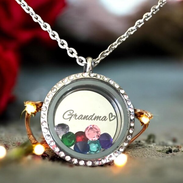 Birthstone Locket - Etsy