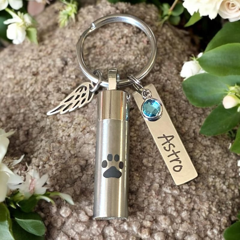 Key Ring Memorial Ashes - Etsy