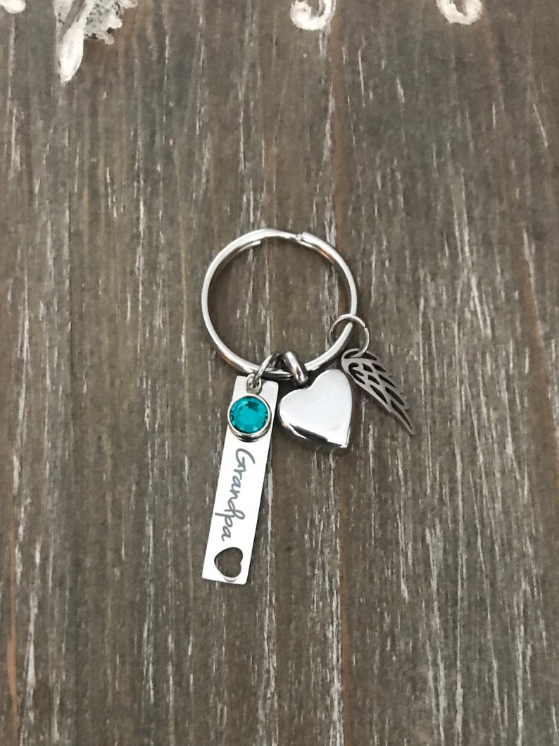 Memorial Cremation Jewelry Urn Ashes Keychain Memorial Key - Etsy