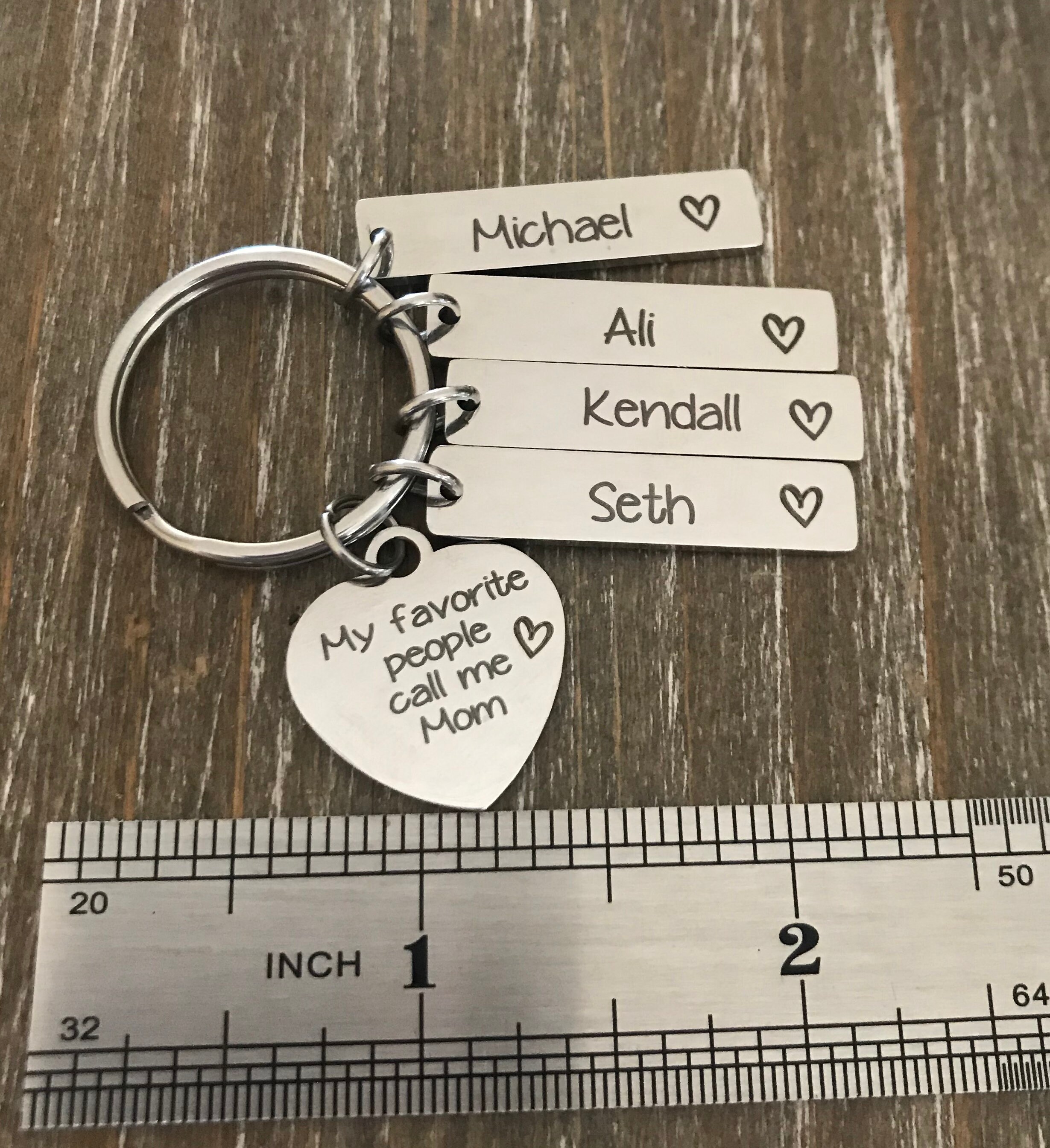 Personalized Mimi Keychain / 1 2 3 4 5 6 Names / Mimi jewelry / custom ...