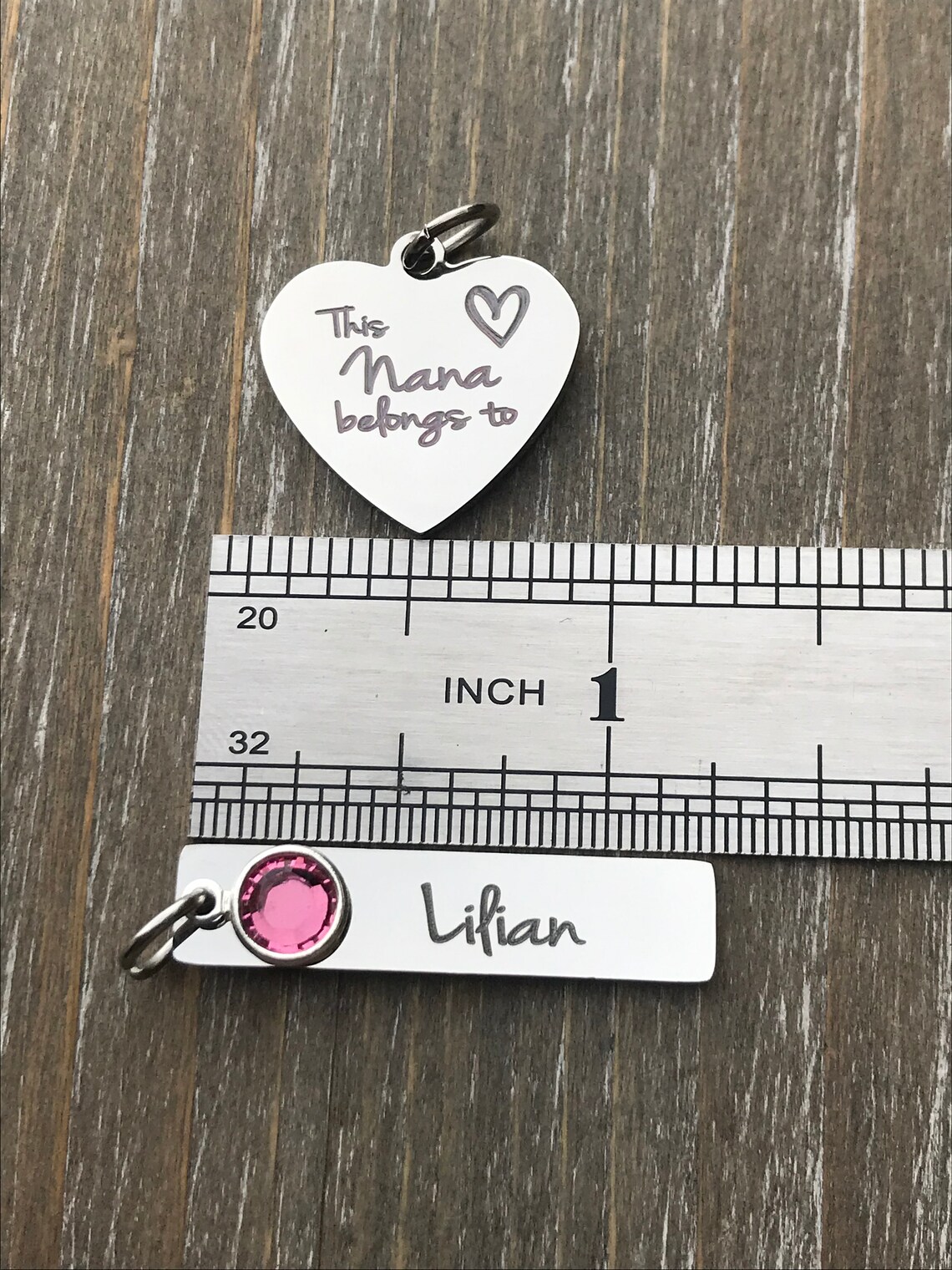 Nana Key Chain Gift / Grandma Jewelry / Nana Child's Name | Etsy