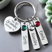 Grandmother Gift, Best Mamaw Ever Keychain, Grandmother Keychain, Gift ...