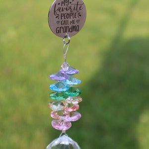 Personalized Suncatcher Custom Crystal Sun Catcher Grandma - Etsy