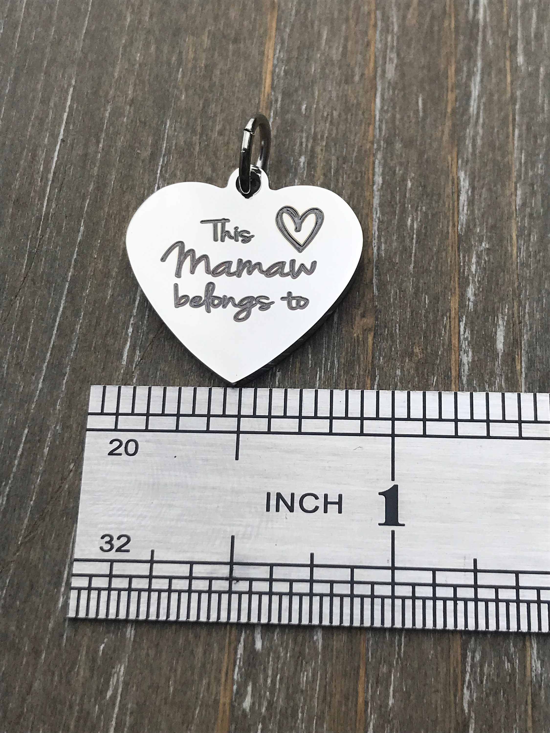 Mamaw Key chain Gift / custom engraved jewelry / child's name Keychain ...