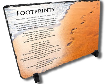 Footprints poem | Etsy
