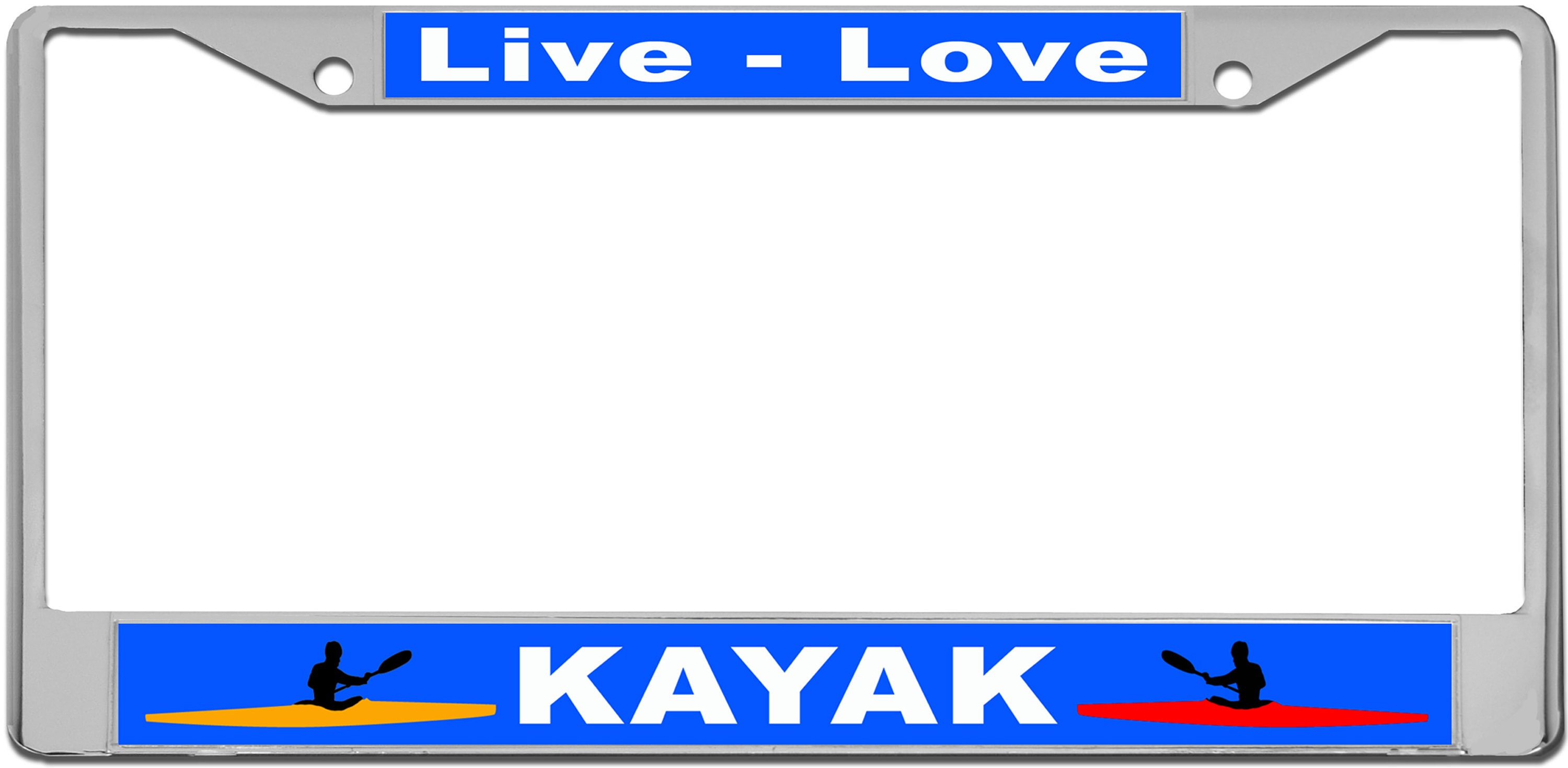 Live Love Kayak License Plate Frame - Etsy Nederland