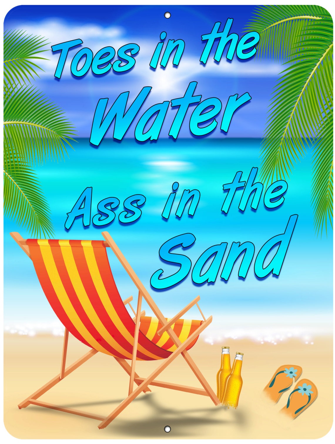 Tropical Beach Sign From Redeye Laserworks | Etsy