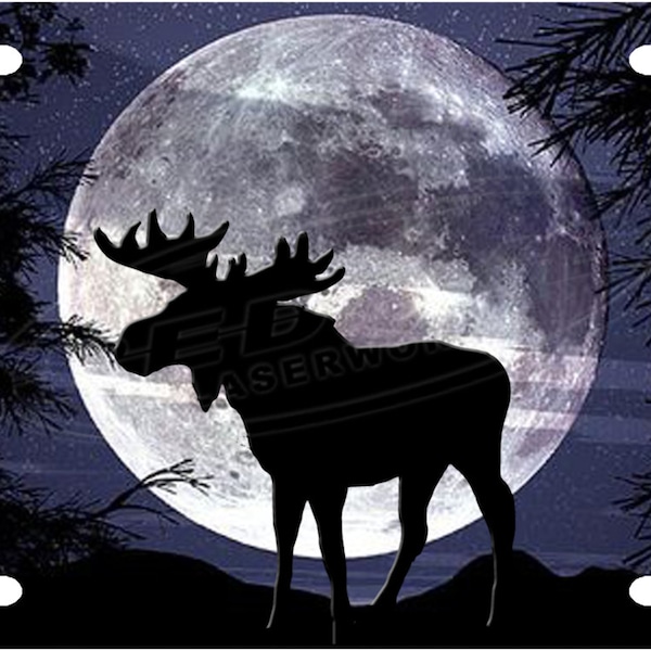 Moose License Plate - Etsy