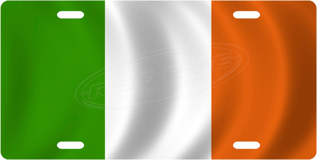 Ireland Flag License Plate Tag - Etsy