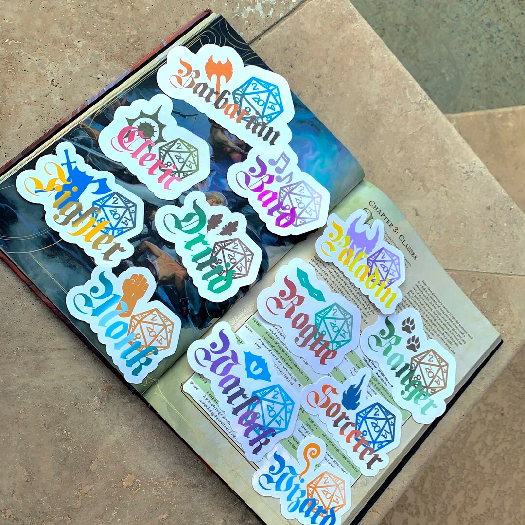 Dnd Dungeons and Dragons D&D Class Hand-crafted Water Resistant ...