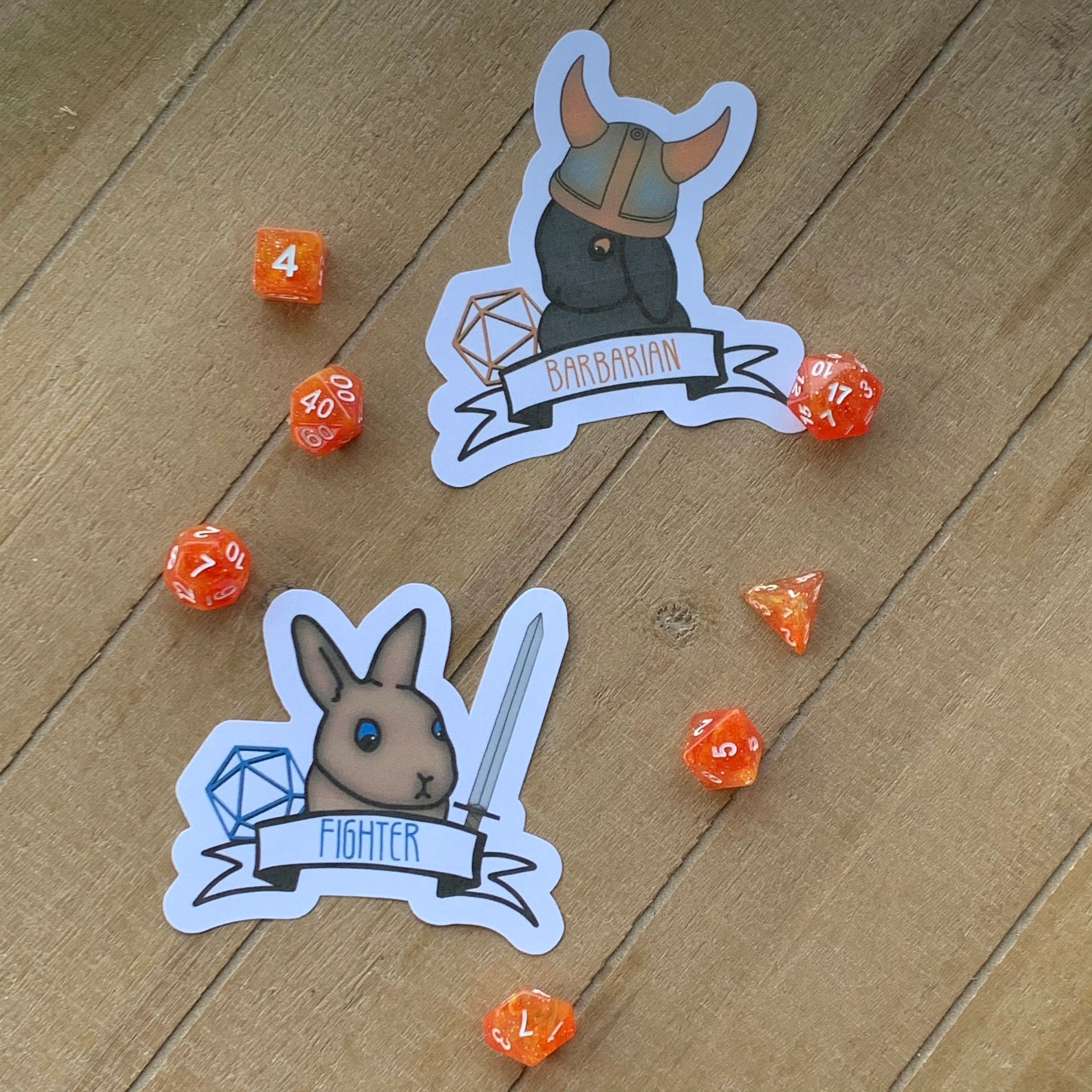DnD Dungeons and Dragons D&D Class Bunnies Rabbits | Etsy