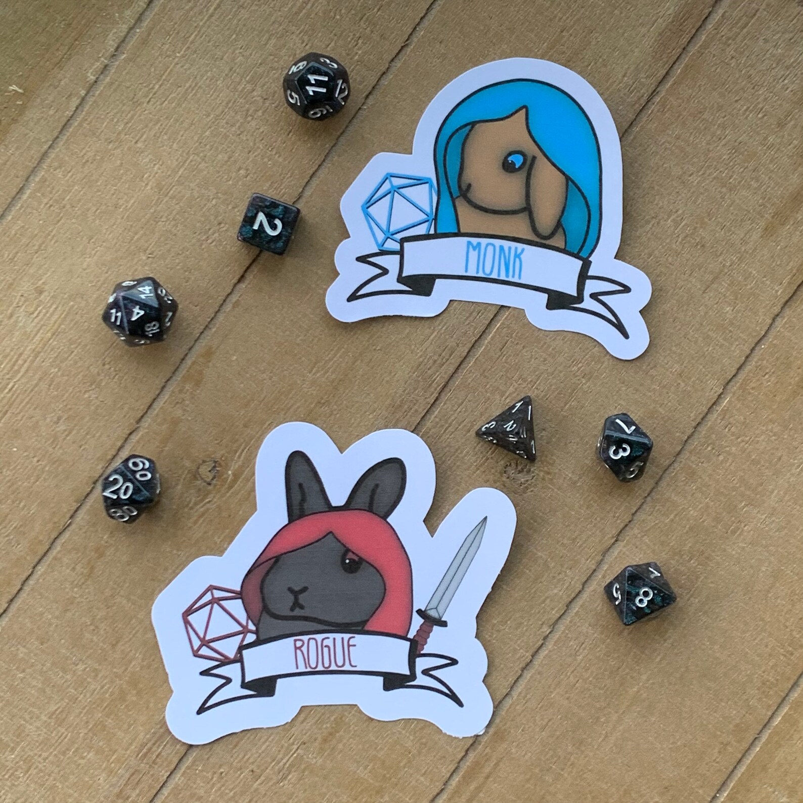 DnD Dungeons and Dragons D&D Class Bunnies Rabbits | Etsy