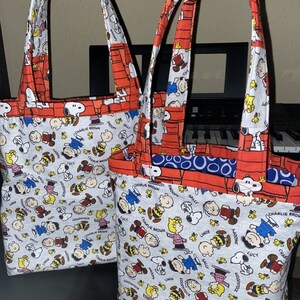 Fun Character Themed Pocket Tote Bag. Colorful. School/work/shopping ...