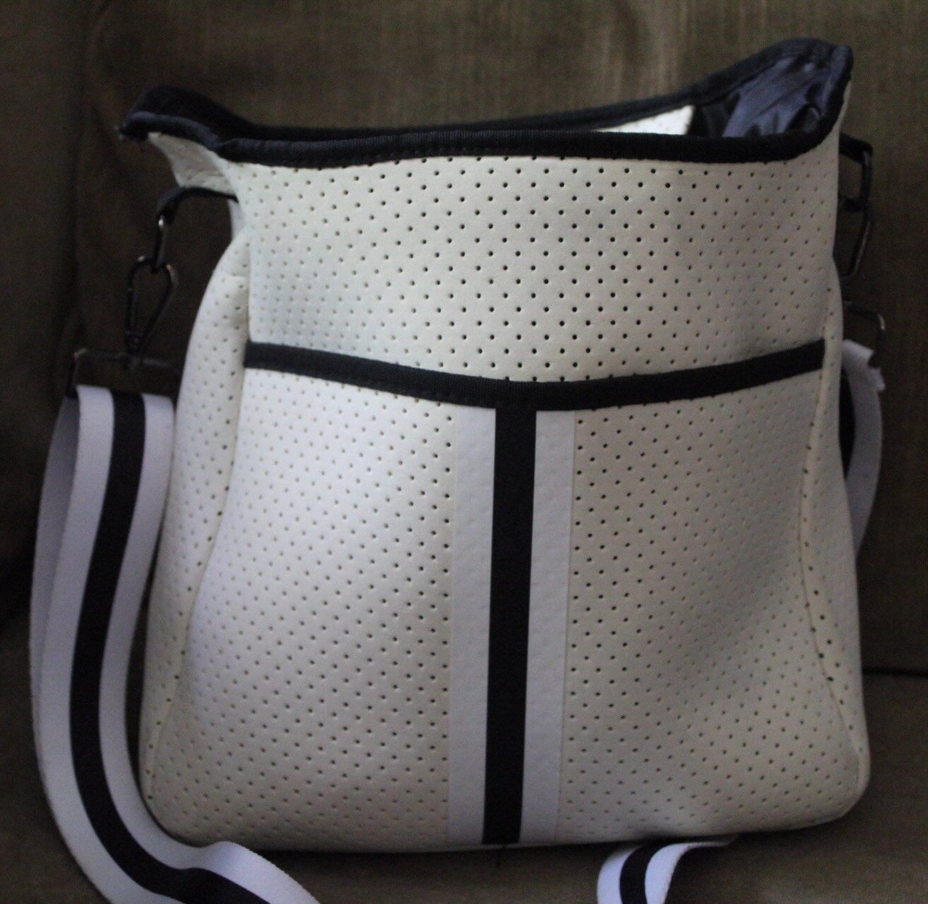 Large Neoprene Crossbody Purse/tote/designer Bag - Etsy