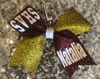 Cheer Bow Key Chain | Etsy