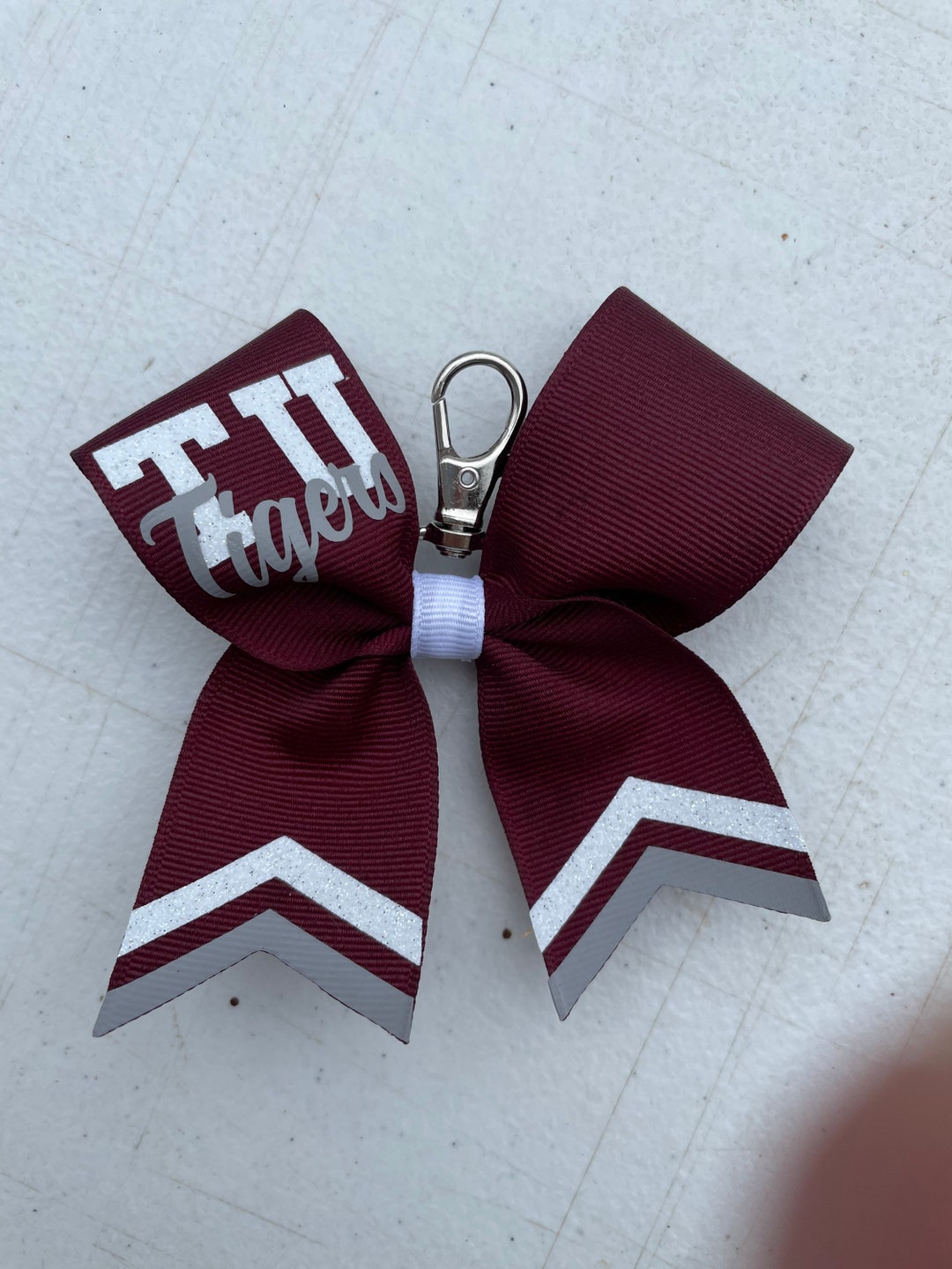 Cheerleading Key Chain Bow Personalized Cheer Bow - Etsy