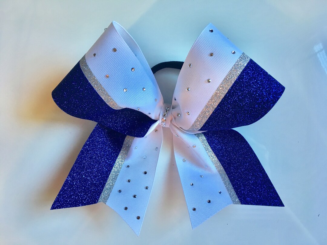 Royal Blue With Silver Glitter and Rhinestones. - Etsy