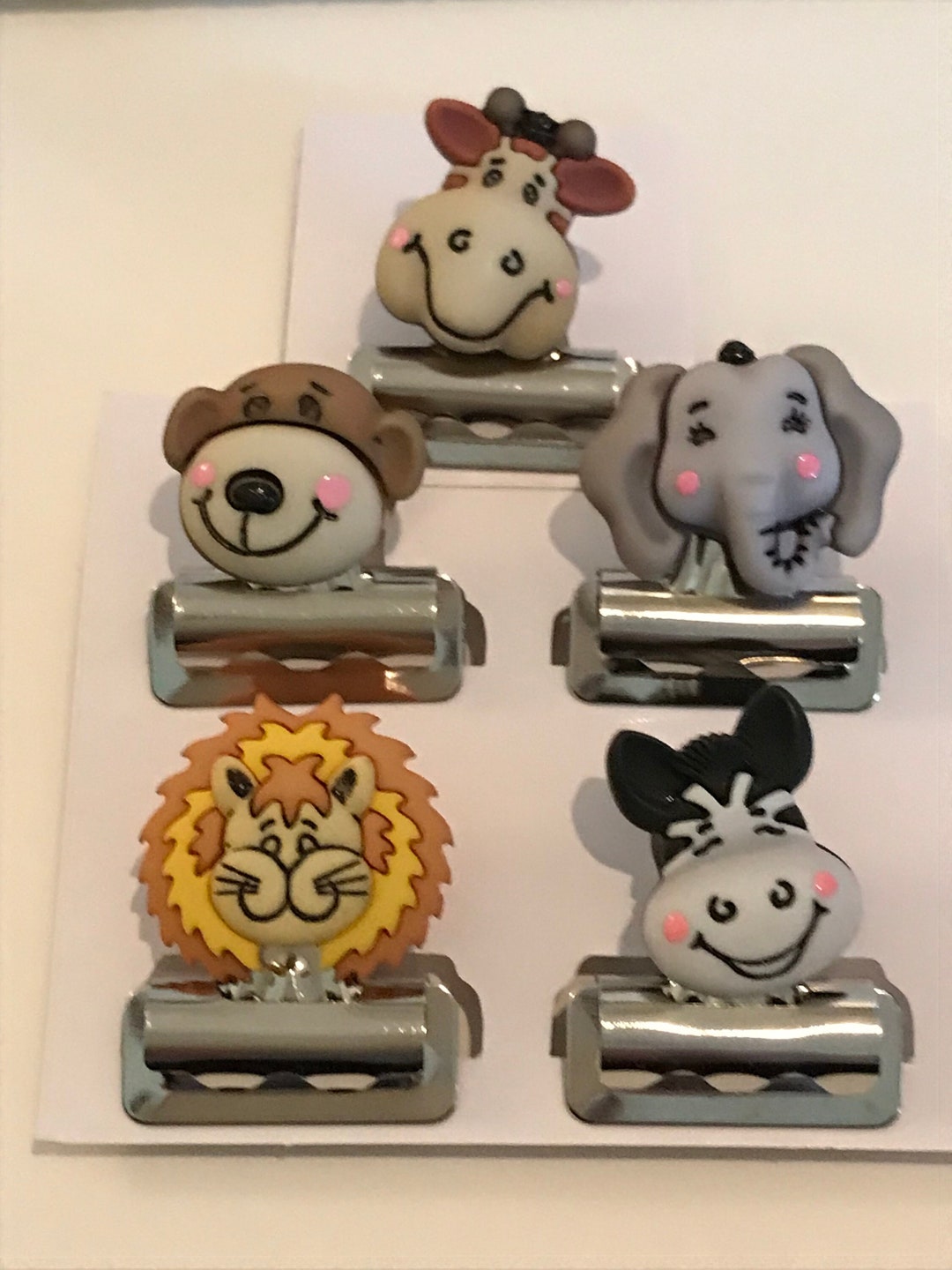 Mini Fun and Functional Industrial Charmers Happy Zoo Animals Set of ...