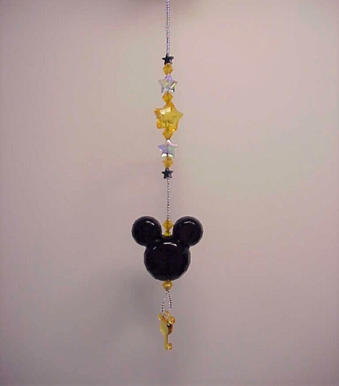 Car Charm Mickey or Minnie Mouse With Stars and Key in Many Colors ...