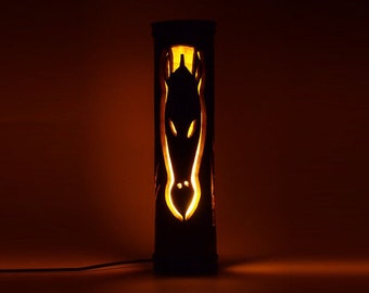 Voronoi Wood Table Lamp - Etsy