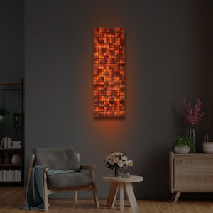 LED Wall Art Hanging for the Living Room - Lighted Wall Art With ...
