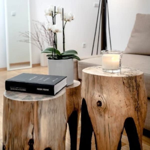 Tree Stump Coffee Table - Etsy