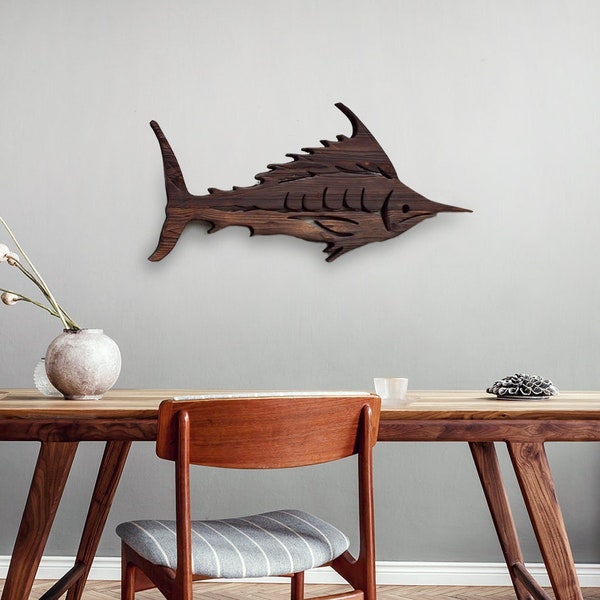 Wooden Marlin - Etsy