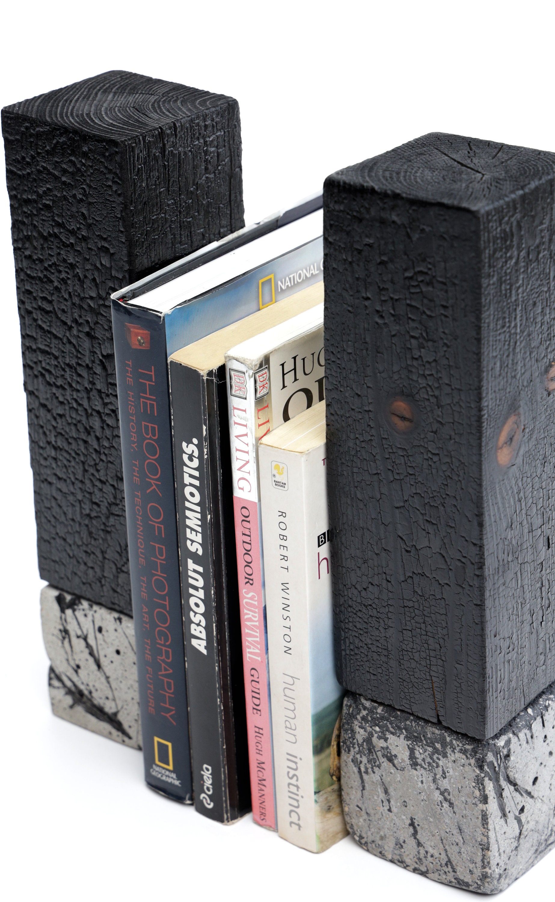 Concrete Bookends Perfect As A New Home Gift Or As A Fireplace | Etsy