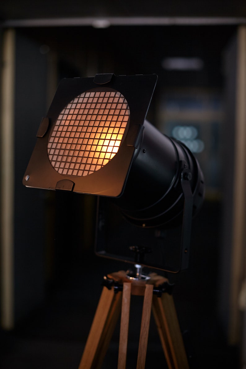 Floor Lamp Modern Wood Tripod Floor Lamp Photo Studio Lamp - Etsy