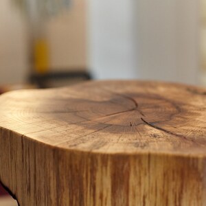 Space-saving Coffee Log Side Table Artisan Made From Wood Available in ...