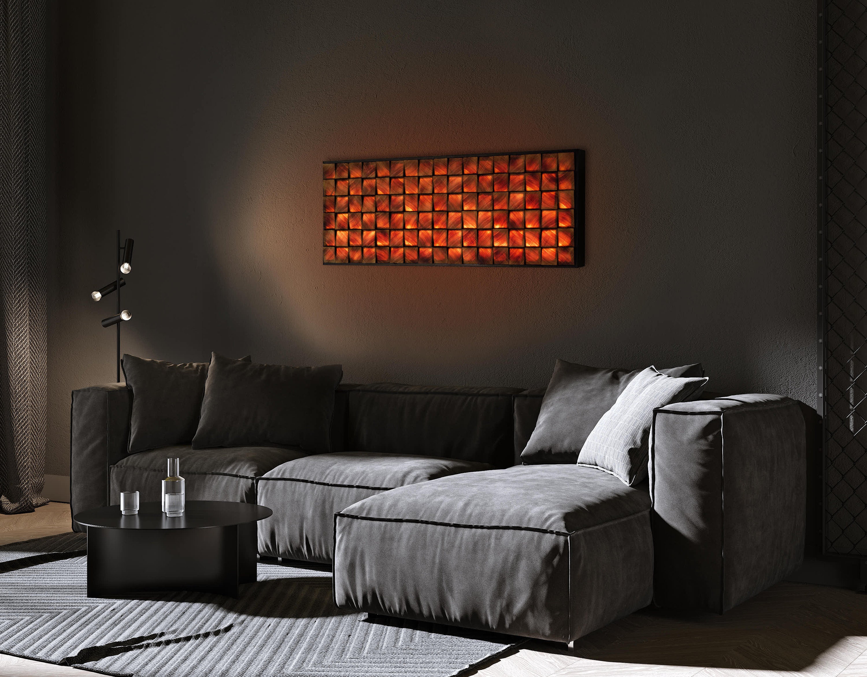 Vertical Wood Led Wall Art Backlit Lighted - Rustic Modern Led Wall Art ...