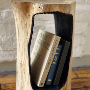 Space-saving Coffee Log Side Table Artisan Made From Wood Available in ...