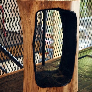 Space-saving Coffee Log Side Table Artisan Made From Wood Available in ...