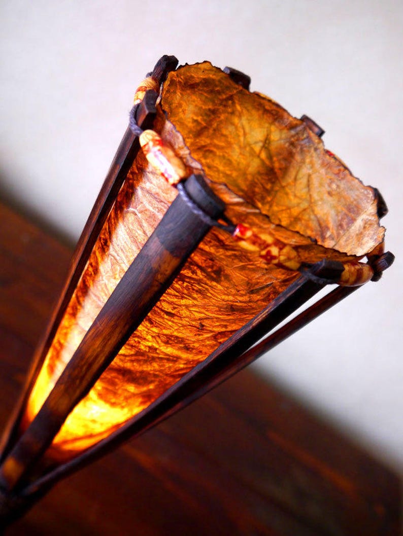 Wood Bamboo Lamp Wood Table Lamp Wood Desk Lamp Modern - Etsy