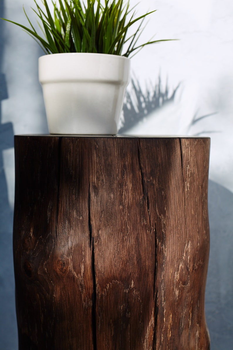 Tree Trunk Table Outdoor Patio Decor Log Table BBQ Log - Etsy